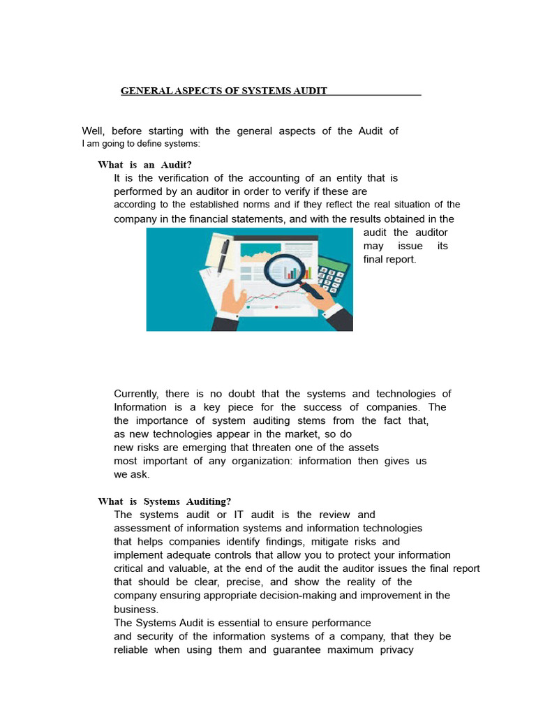 Overview of Systems Audit Essentials | PDF | Audit | Computer Security