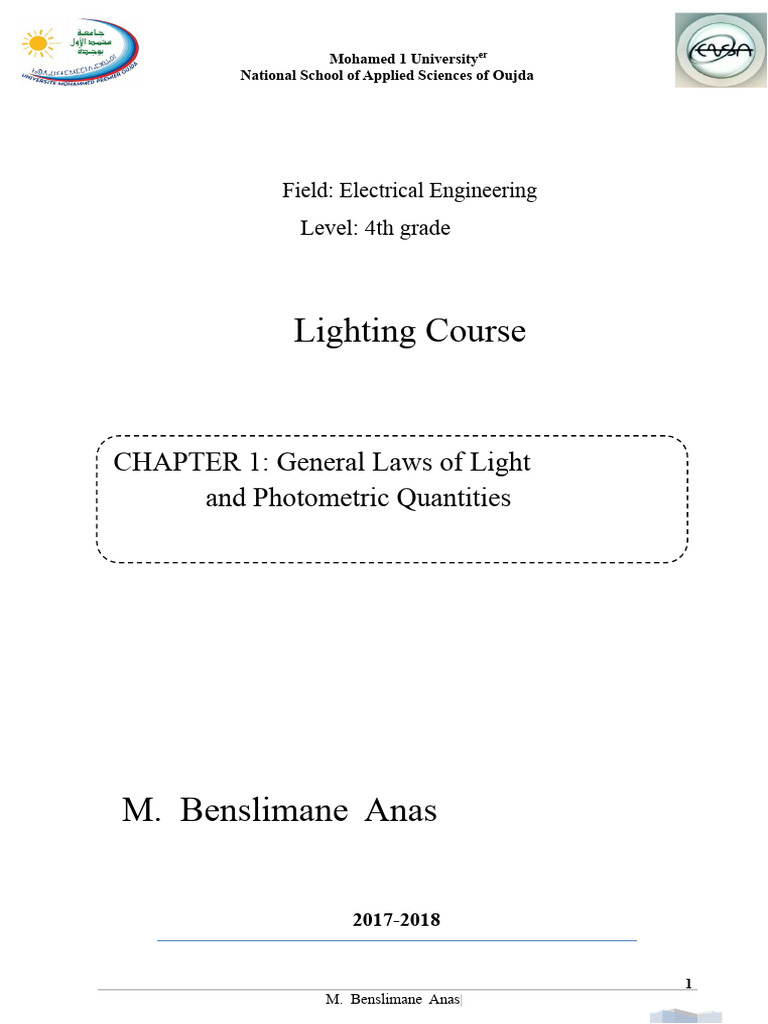 Light Laws and Photometric Quantities | PDF | Light | Lighting