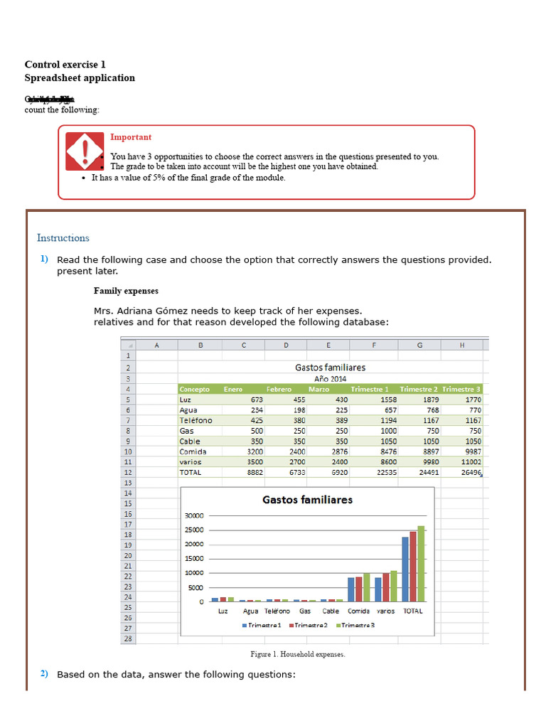 Control Exercise 1 Application of The Spreadsheet | PDF | Spreadsheet | Computing