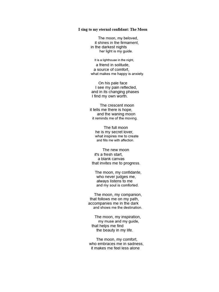 Poem of The Moon | PDF