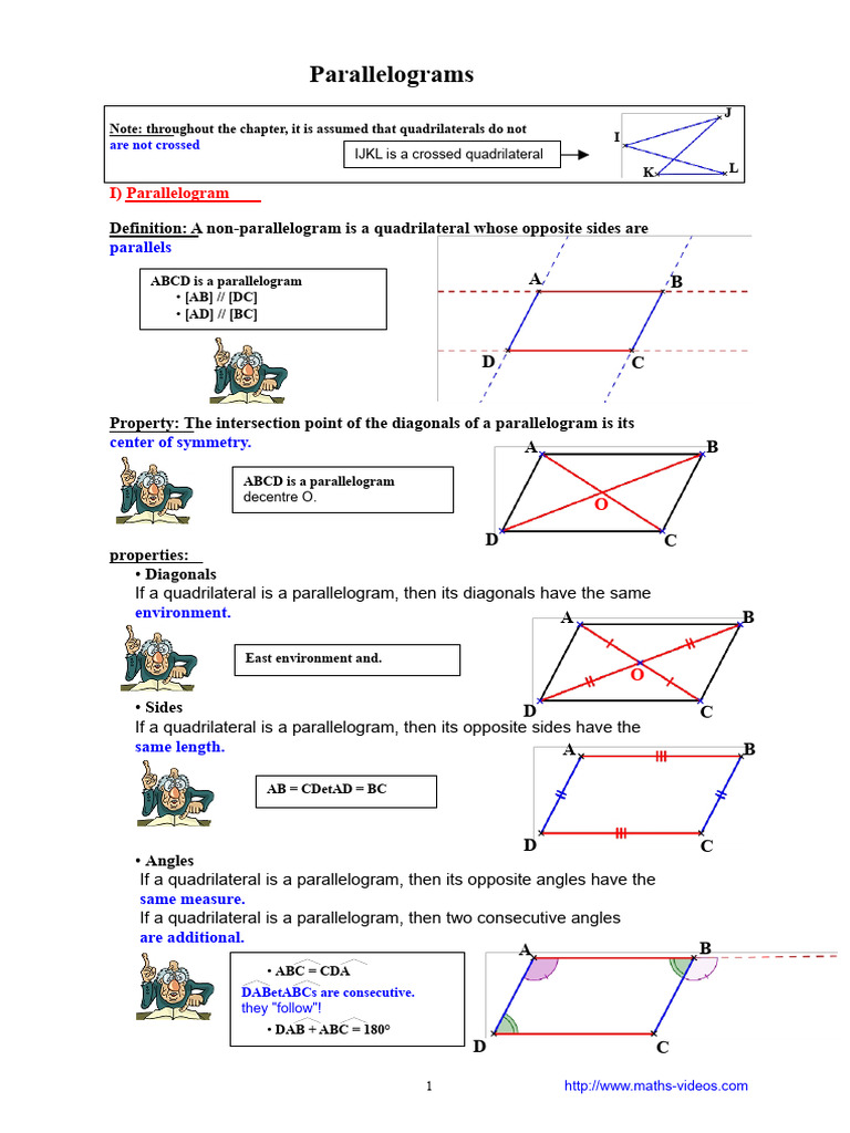 Parallelograms (5th Grade) | PDF | Geometry | Euclidean Geometry