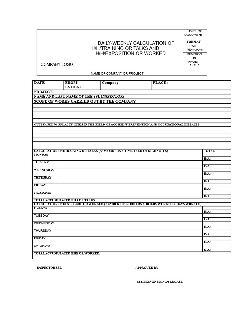 Calculation HHC and HHT.1 | PDF | Working Conditions | Occupational ...