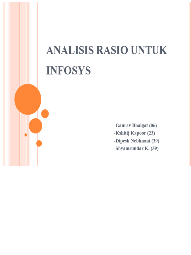 Analisis Rasio Keuangan Infosys 2023 | PDF