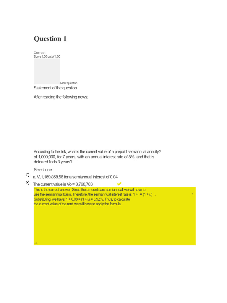 Assessment Unit 1 Financial Mathematics | PDF | Interest | Present Value