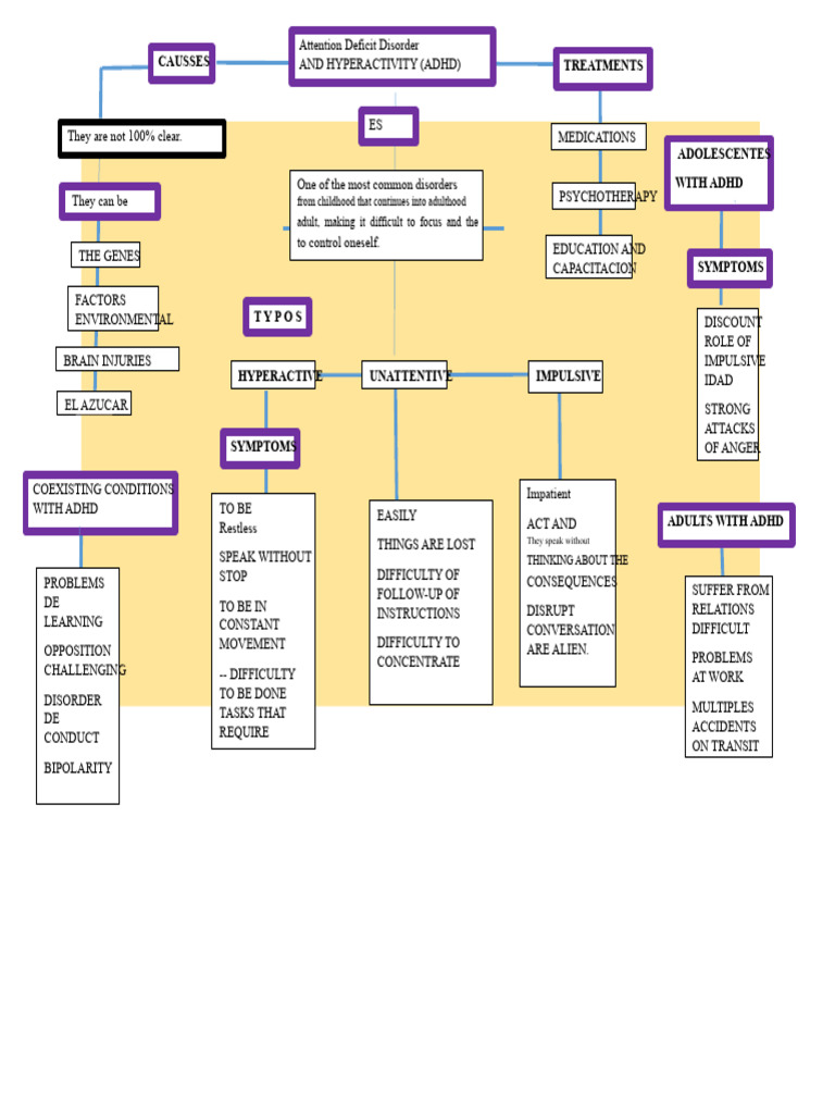 Conceptual Map | PDF | Attention Deficit Hyperactivity Disorder ...