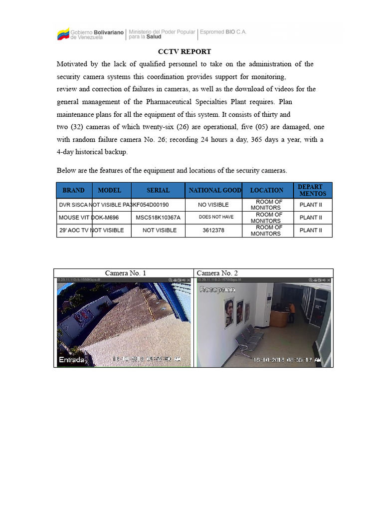 CCTV Report | PDF | Imaging | Control (Social And Political)