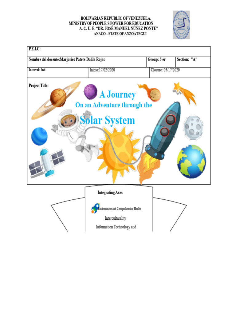 FOR An Adventure Trip Through The Solar System | PDF | Planets ...