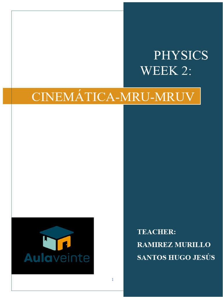 KINEMATICS-Uniform Rectilinear Motion-Uniformly Accelerated Motion | PDF | Acceleration | Velocity