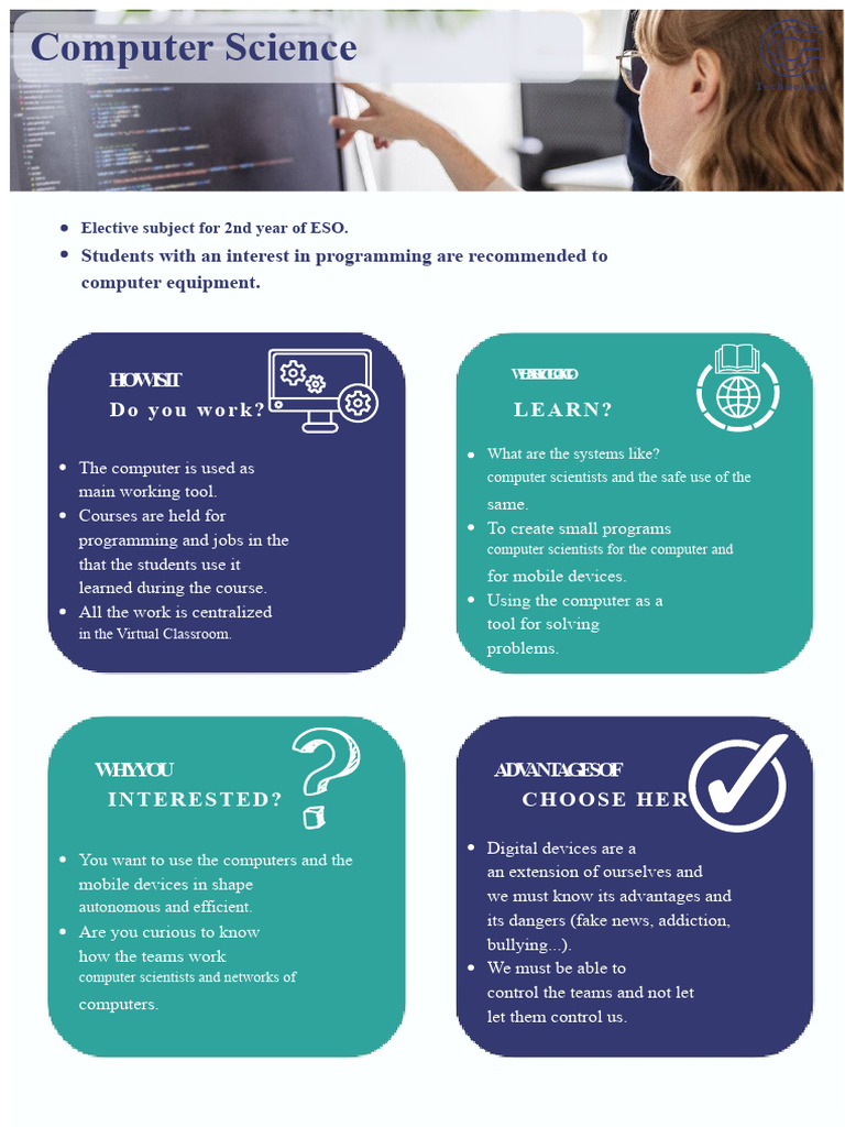 Computer Science 2nd Year of Secondary Education | PDF | Computer Programming | Computer Science
