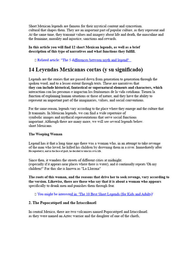 New Spanish Legends | PDF | Narrative | Legends