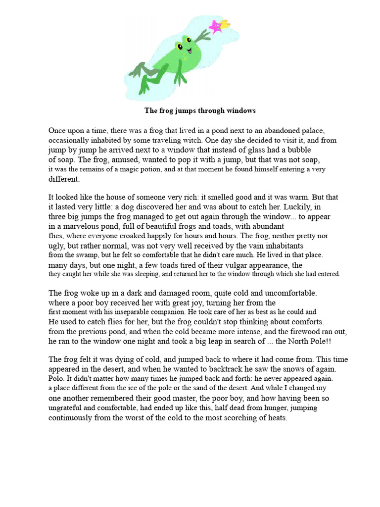 The Frog Jumps Windows | PDF