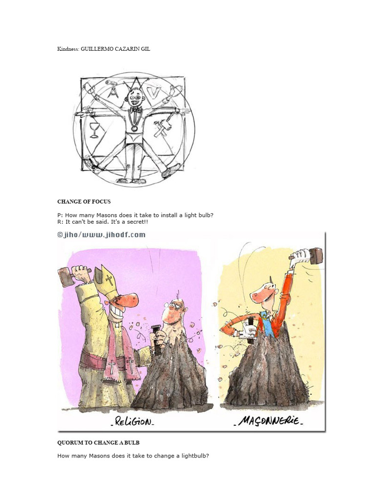 Masonic Humor | PDF | Freemasonry | Masonic Lodge