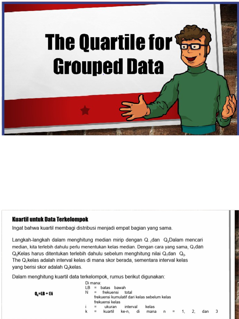 Menghitung Kuartil Data Terkelompok | PDF