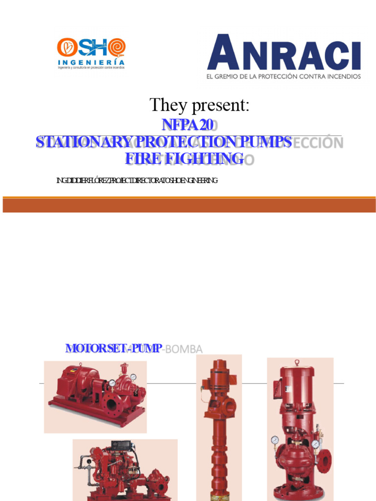 Nfpa 20 Stationary Fire Protection Pumps PDF | PDF | Pump | Machines