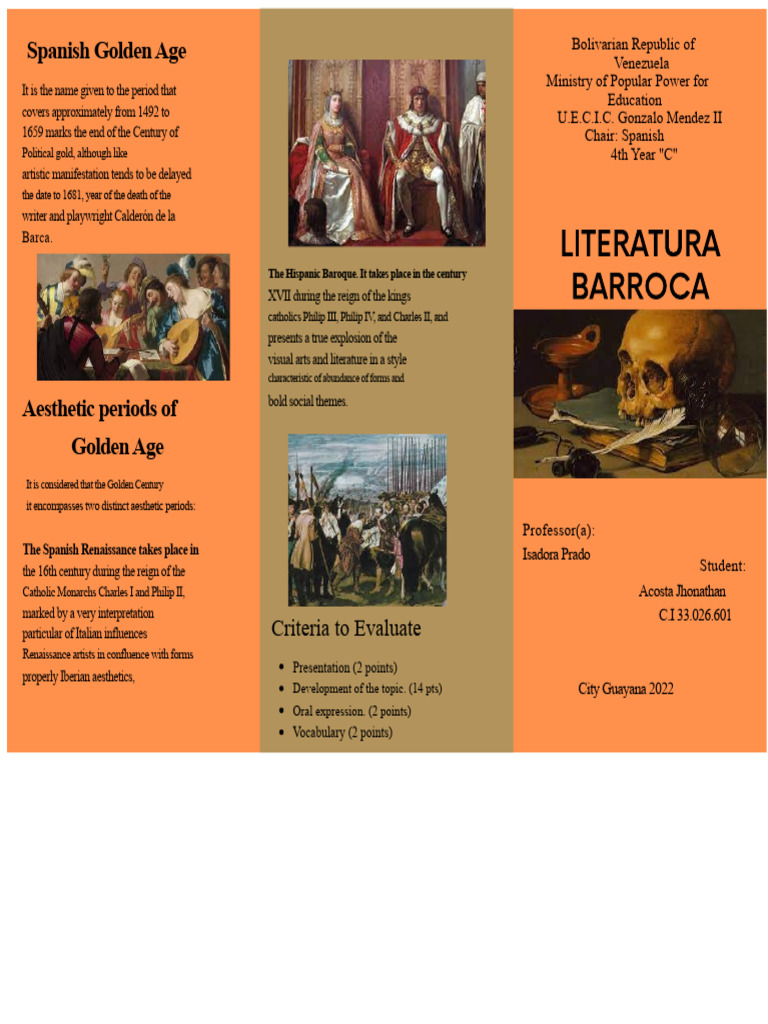 Baroque Literature | PDF | Baroque | Spain