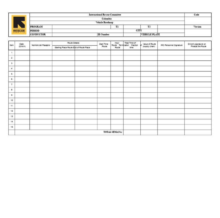 Vehicle Roadmap Format | PDF