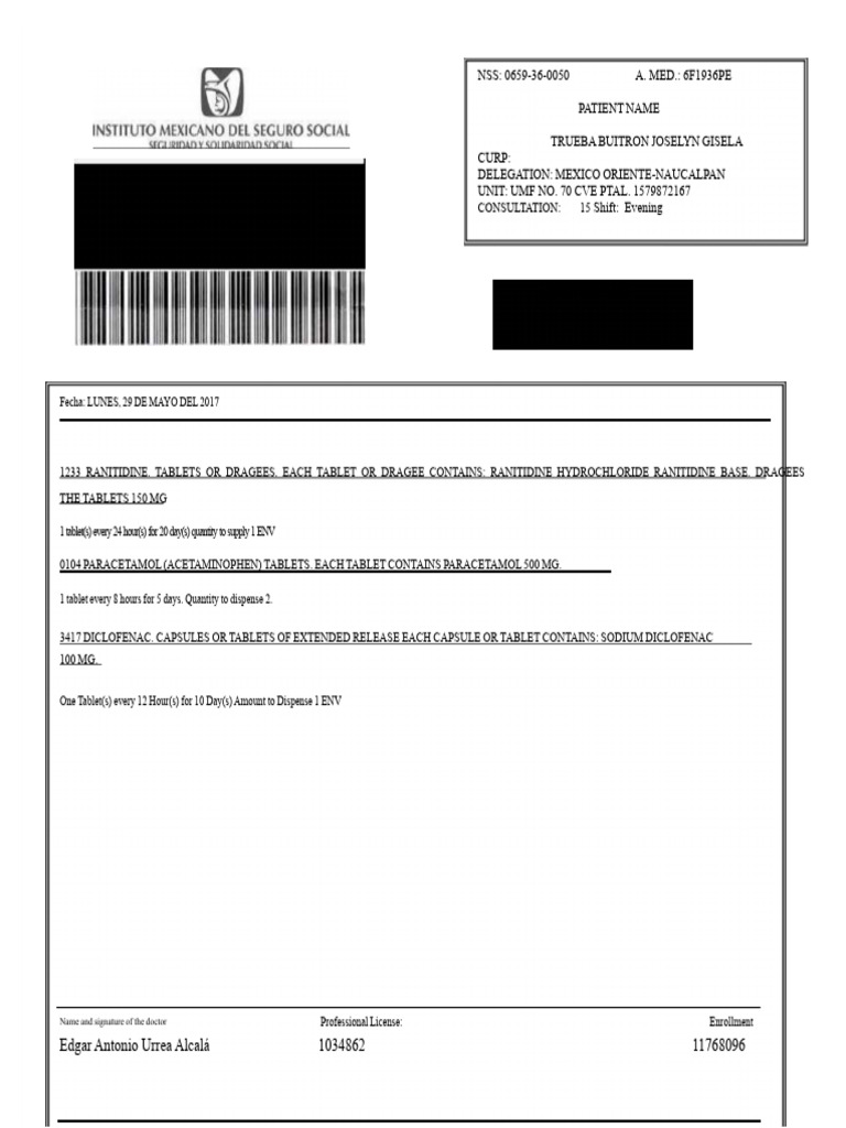 IMSS Template 2021 | PDF