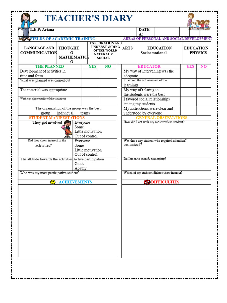 New Model Educator's Diary | PDF | Teachers | Motivation