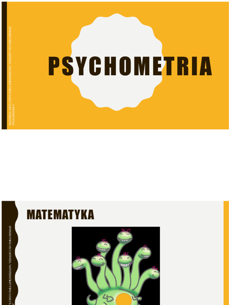 Lekcja 1 - Psychometria | PDF