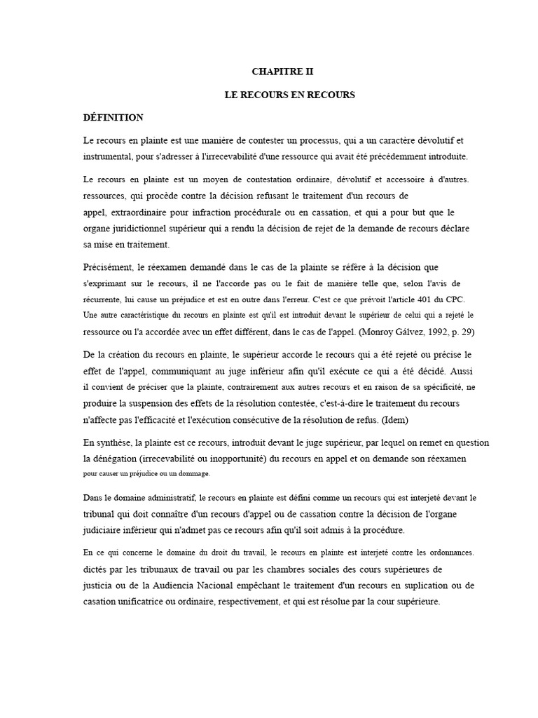 Recours en plainte : définition et procédure | PDF | Compétence | Juge