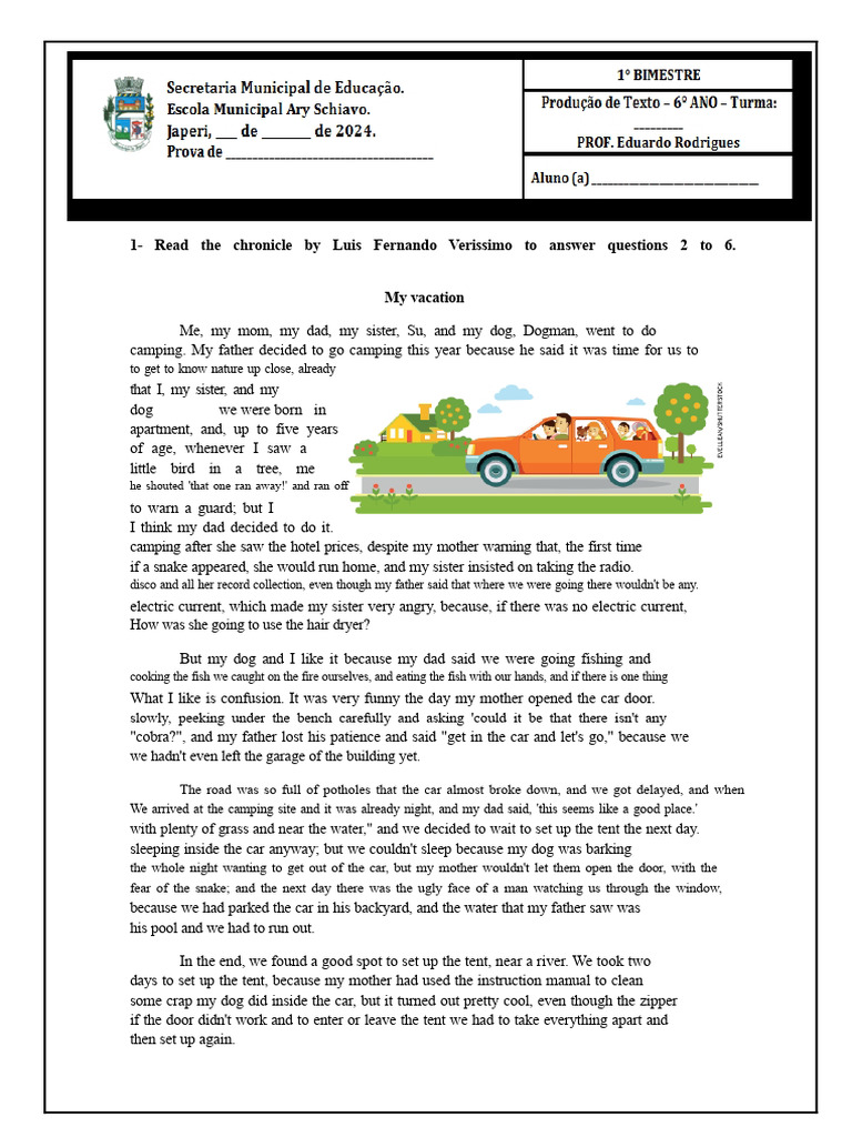 Answer Key 6th Grade Ary | PDF