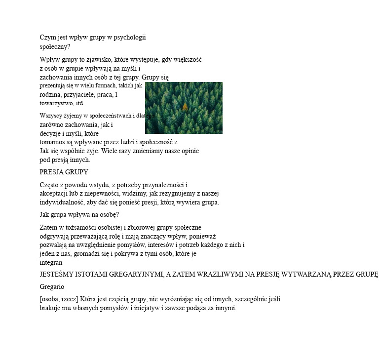 Czym Jest Wpływ Grupy | PDF