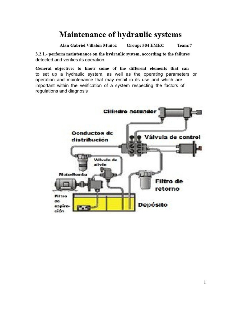 Hydraulic System Maintenance Guide | PDF | Pump | Actuator