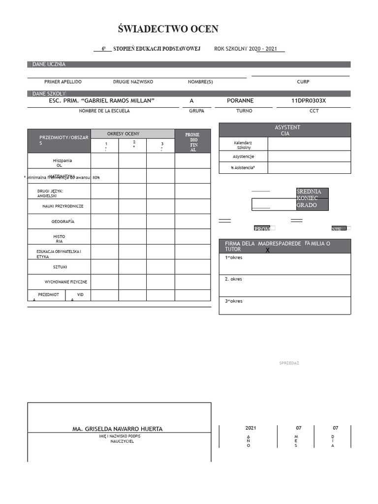 Oryginalny Dokument Ocen | PDF