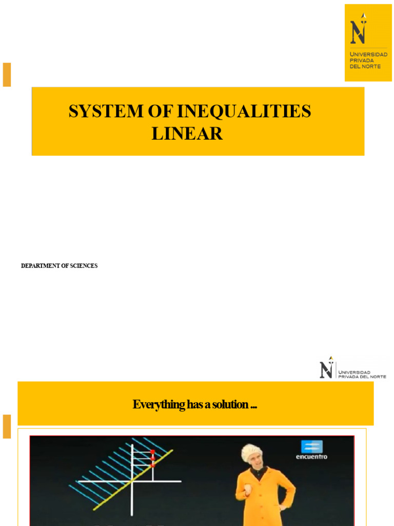 SYSTEM OF LINEAR INEQUALITIES | PDF | Linear Programming | Inequality (Mathematics)