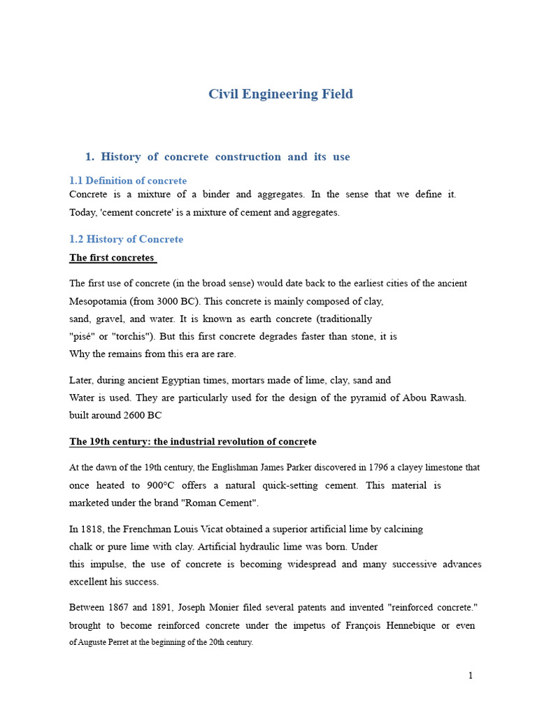 Course No. 3 Civil Engineering and Hydraulics Program | PDF | Concrete ...