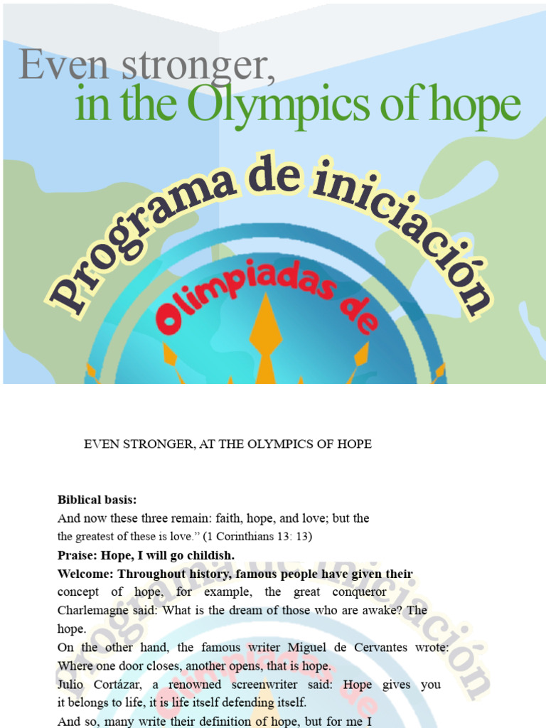 2024 Mia Initiation Program | PDF | Hope