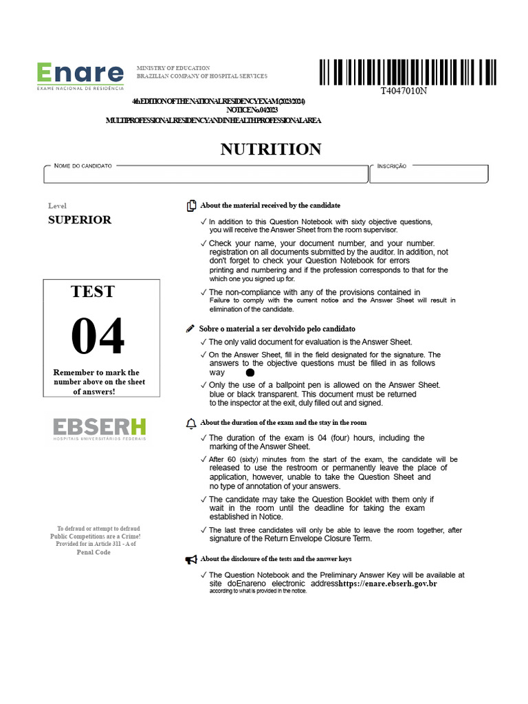 National Residency Exam 2023/2024 Guide | PDF | Chronic Condition ...