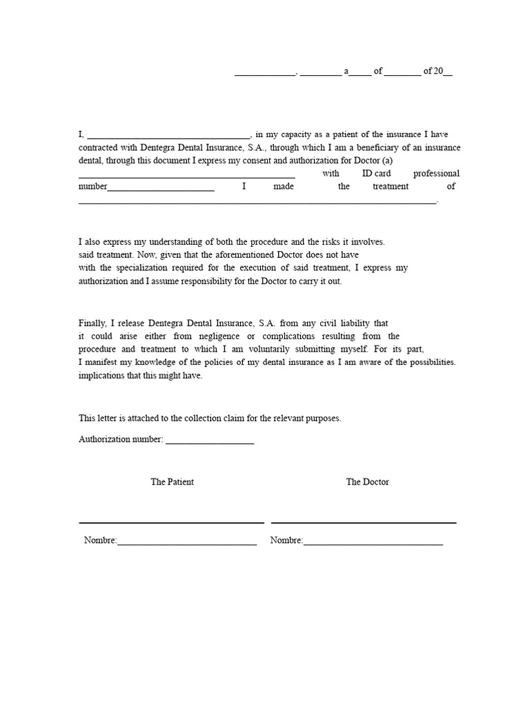 Letter of Disclaimer of Responsibility | PDF