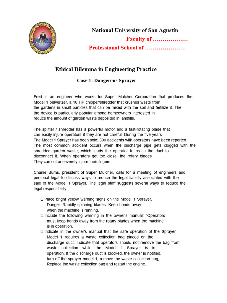 Ethical Dilemmas in Engineering | PDF