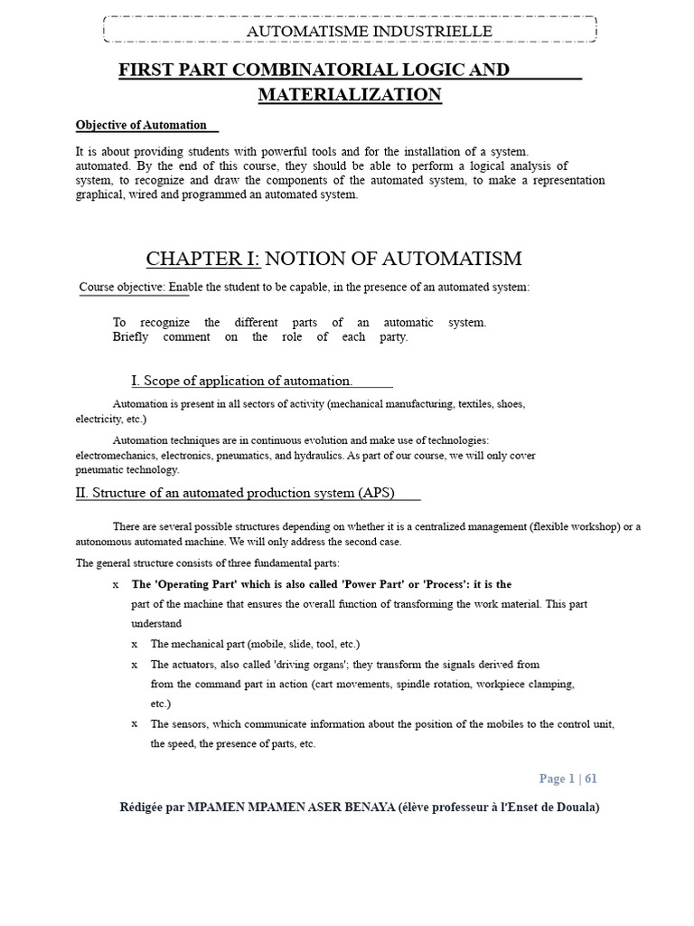 Industrial Automation Basics and Logic | PDF | Automation | Boolean Algebra