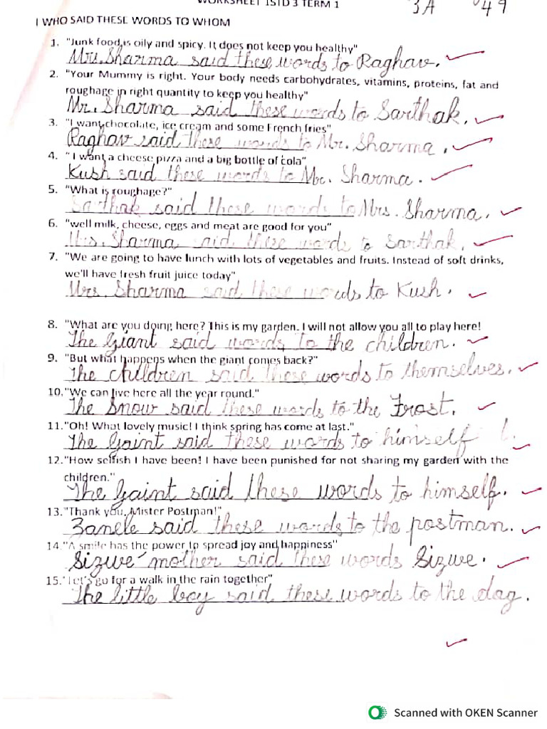 Eng - Lit. Worksheet | PDF