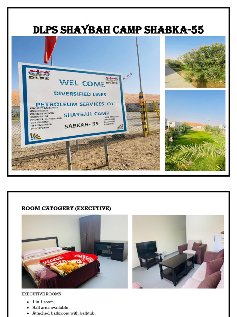 Shaybah Camp Room Categories & Amenities | PDF