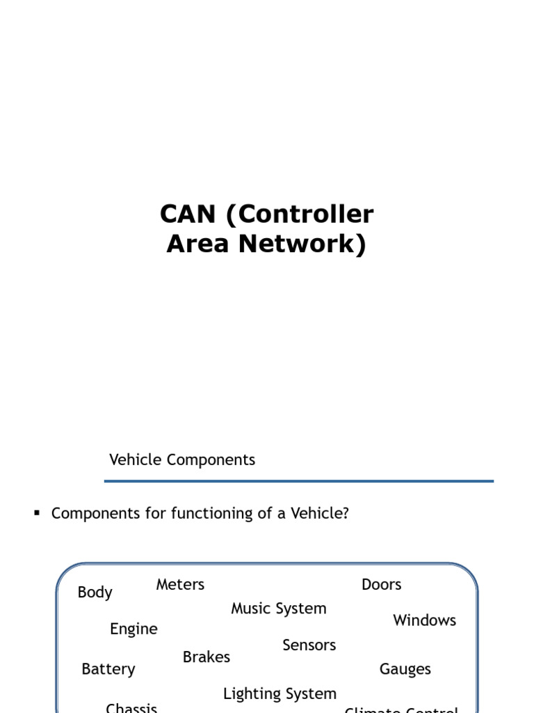 Overview of CAN Protocol in Vehicles | PDF | Network Topology ...