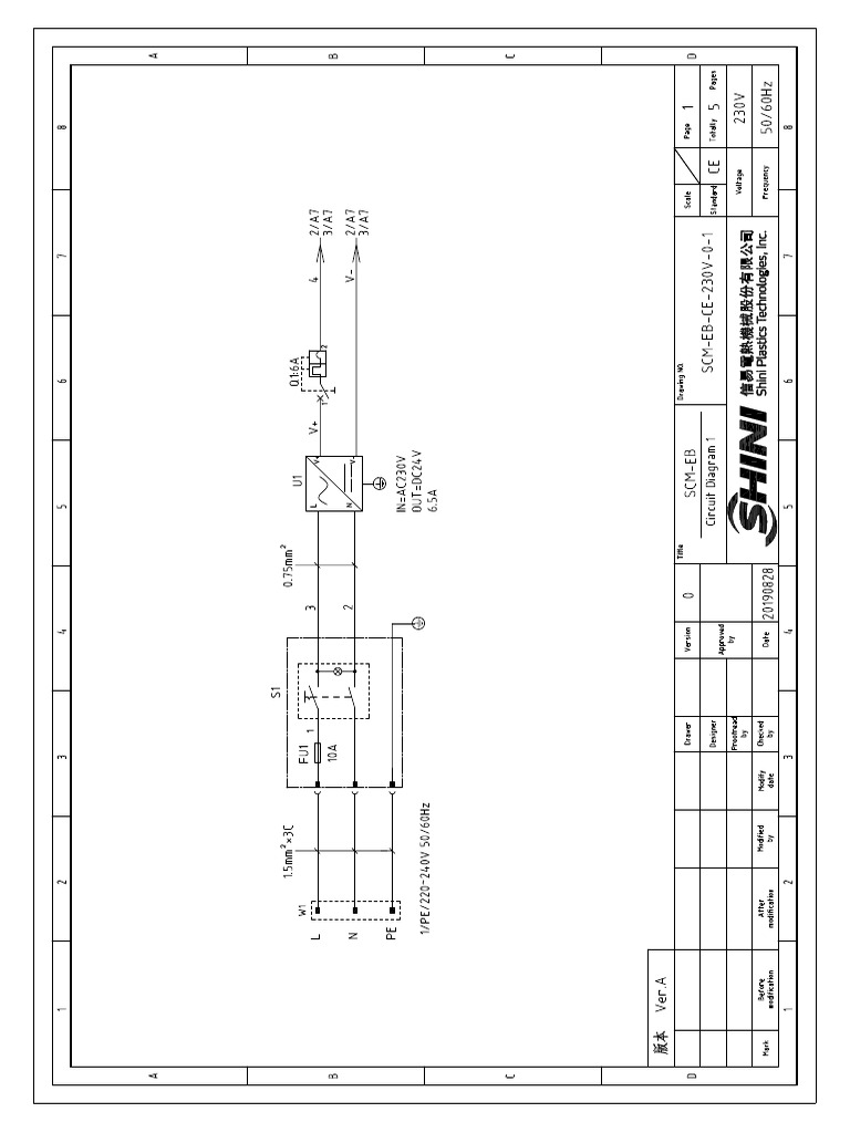M SCM EB 230V Ver.B Circuit Diagram | PDF