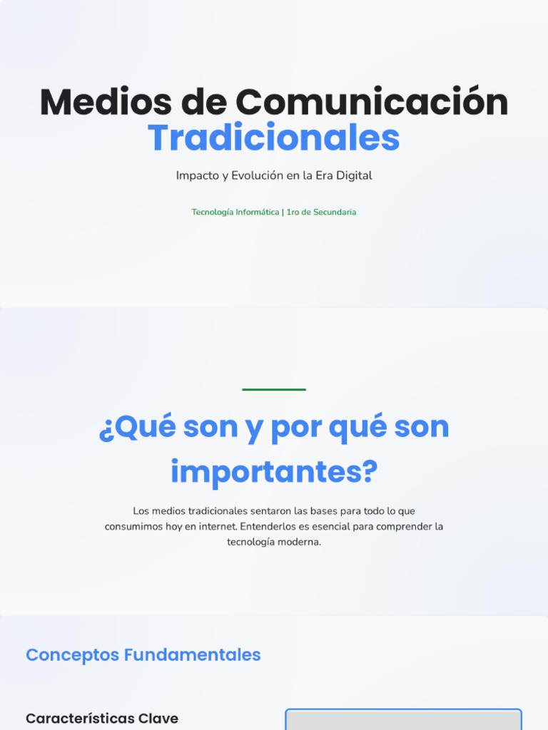 Medios de Comunicación Tradicionales (V2) | PDF