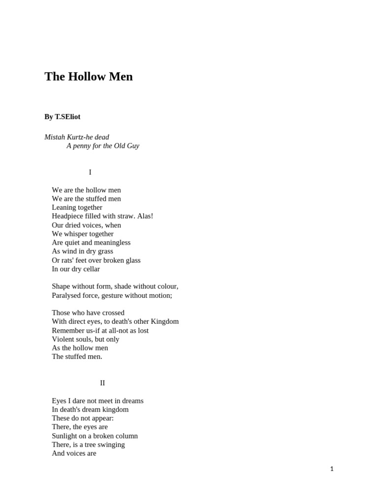 Modern Poem Samples | PDF