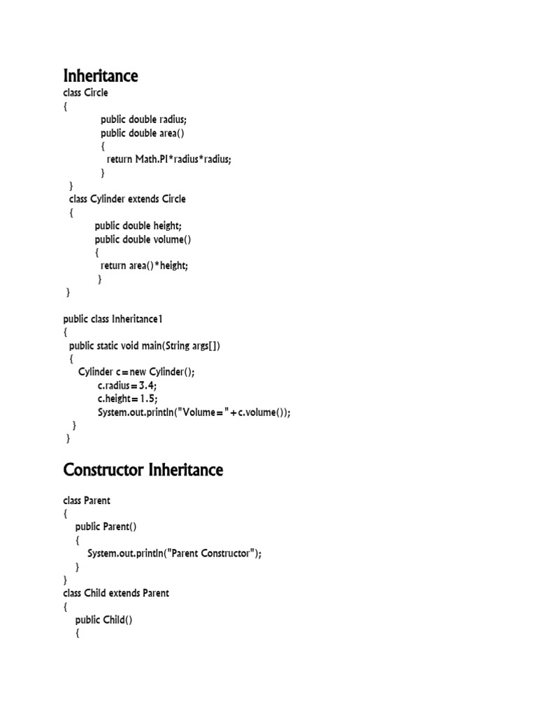 Inheritance MethodOverLoading Overriding | PDF