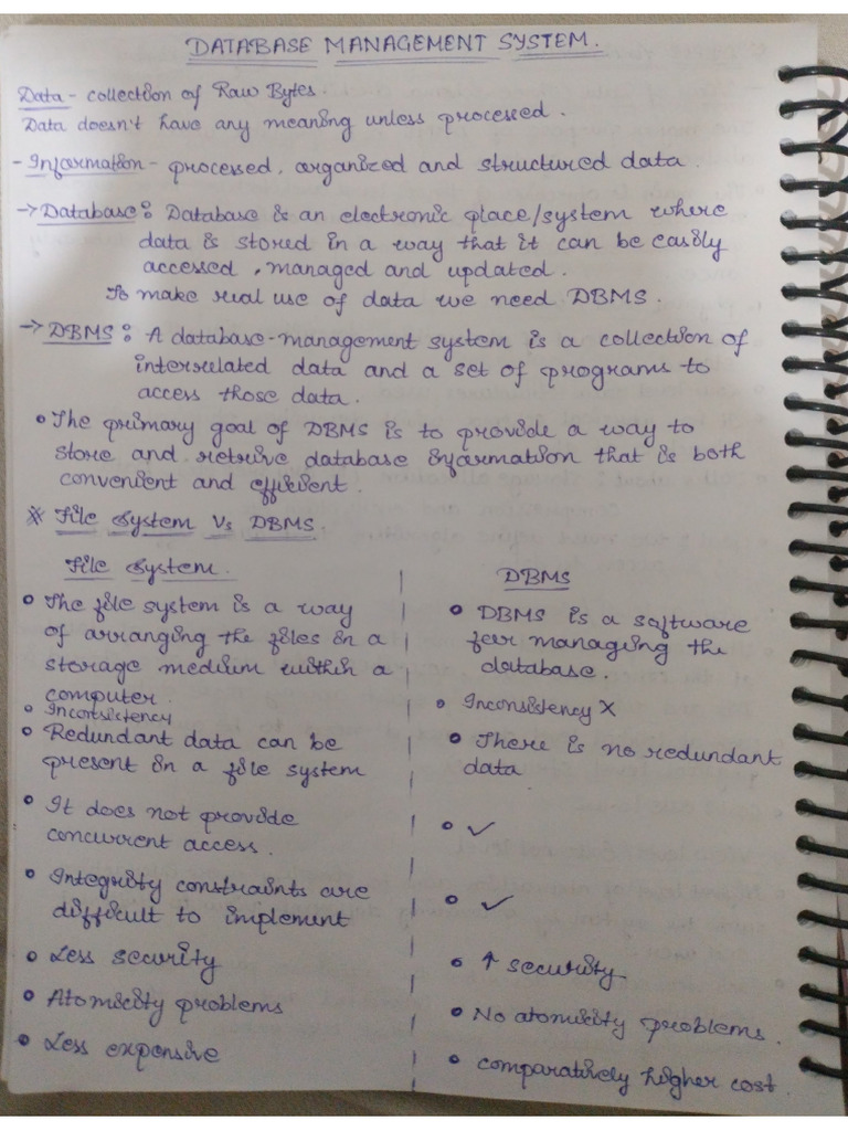Dbms Notes | PDF