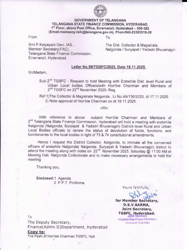Collector, Nalgonda | PDF | Emergency Management | Sanitation