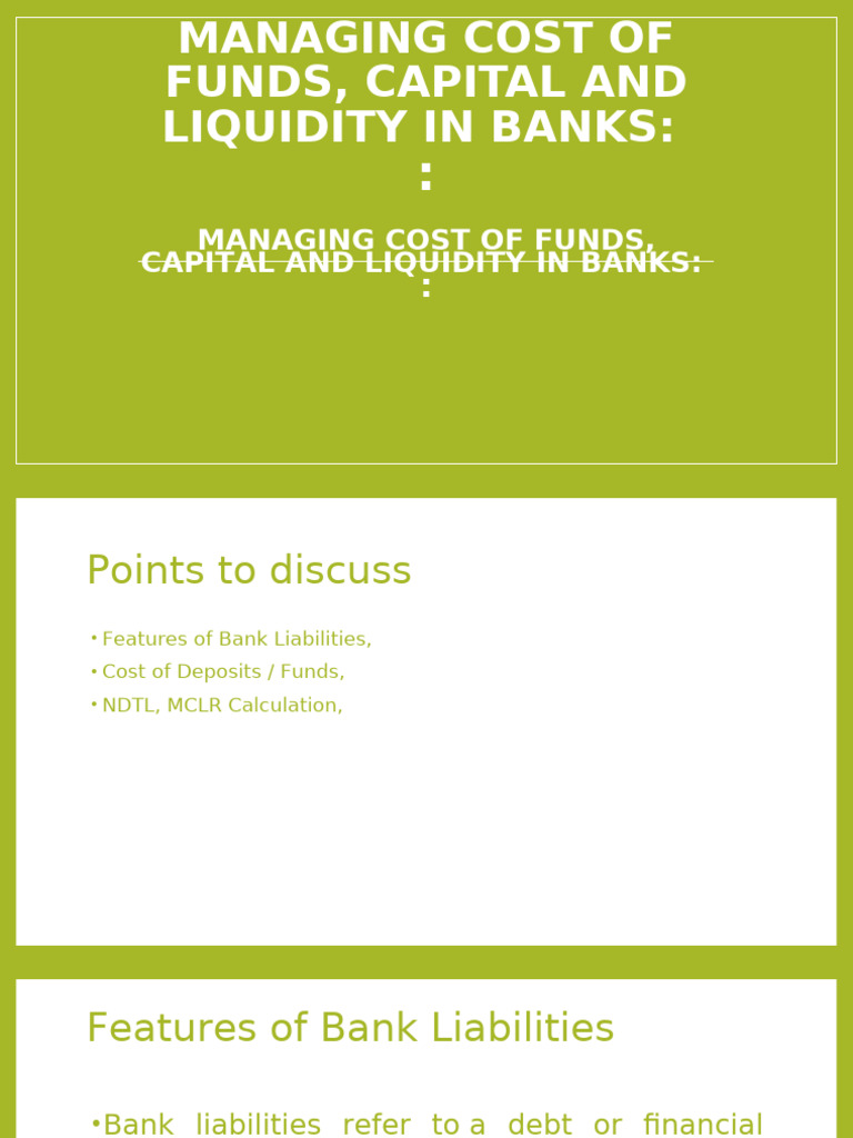 Cost of Fund in The Banking Industry | PDF | Banks | Loans