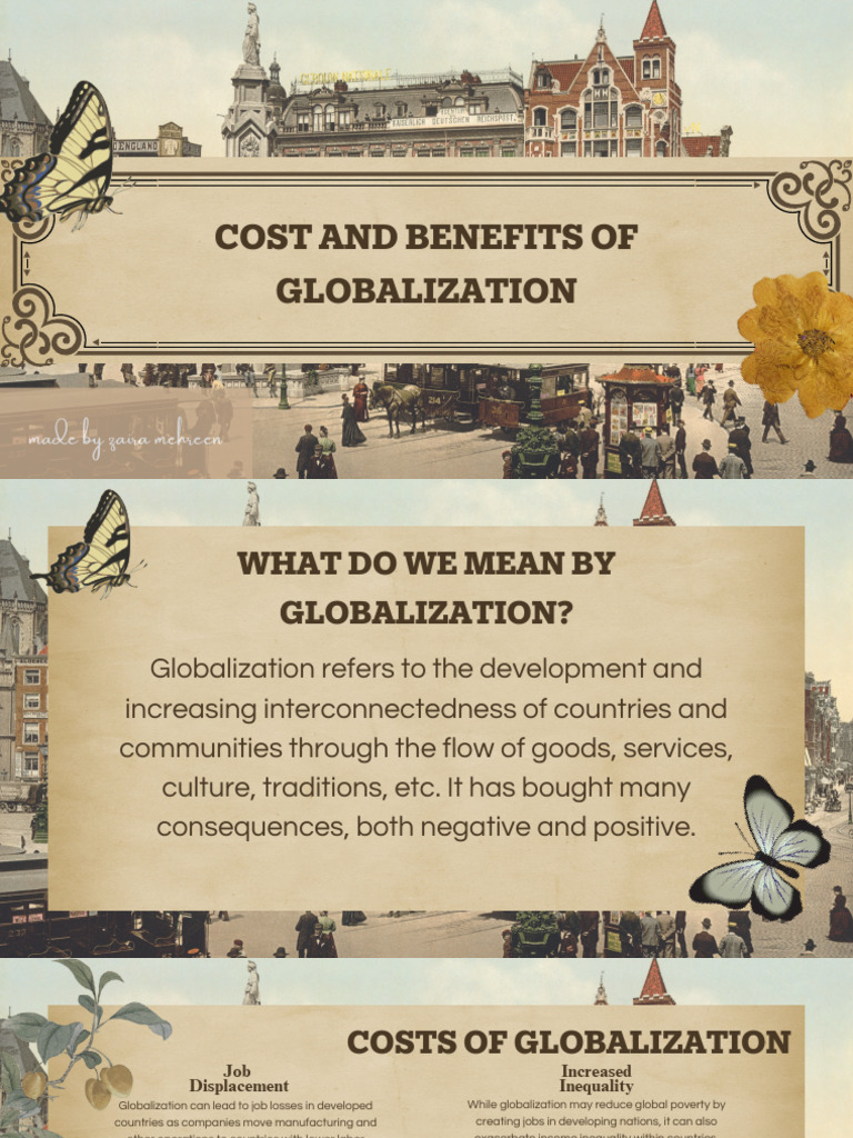 Cost and Benefits of Globalization | PDF | Globalization | Economic ...