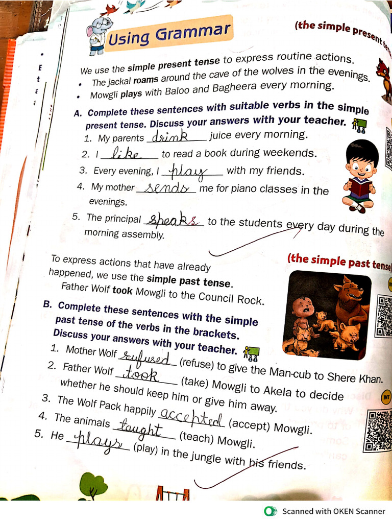 Term II English Book Exercises | PDF