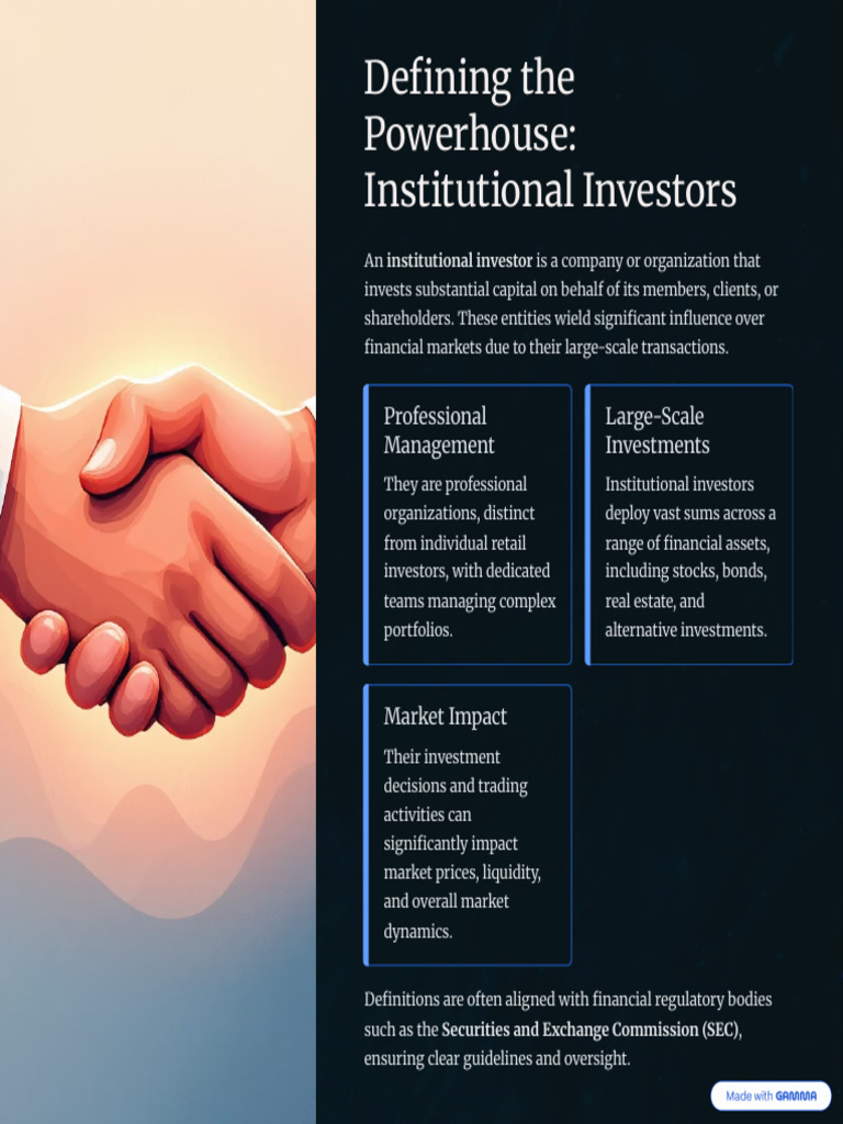 Defining The Powerhouse Institutional Investors | PDF