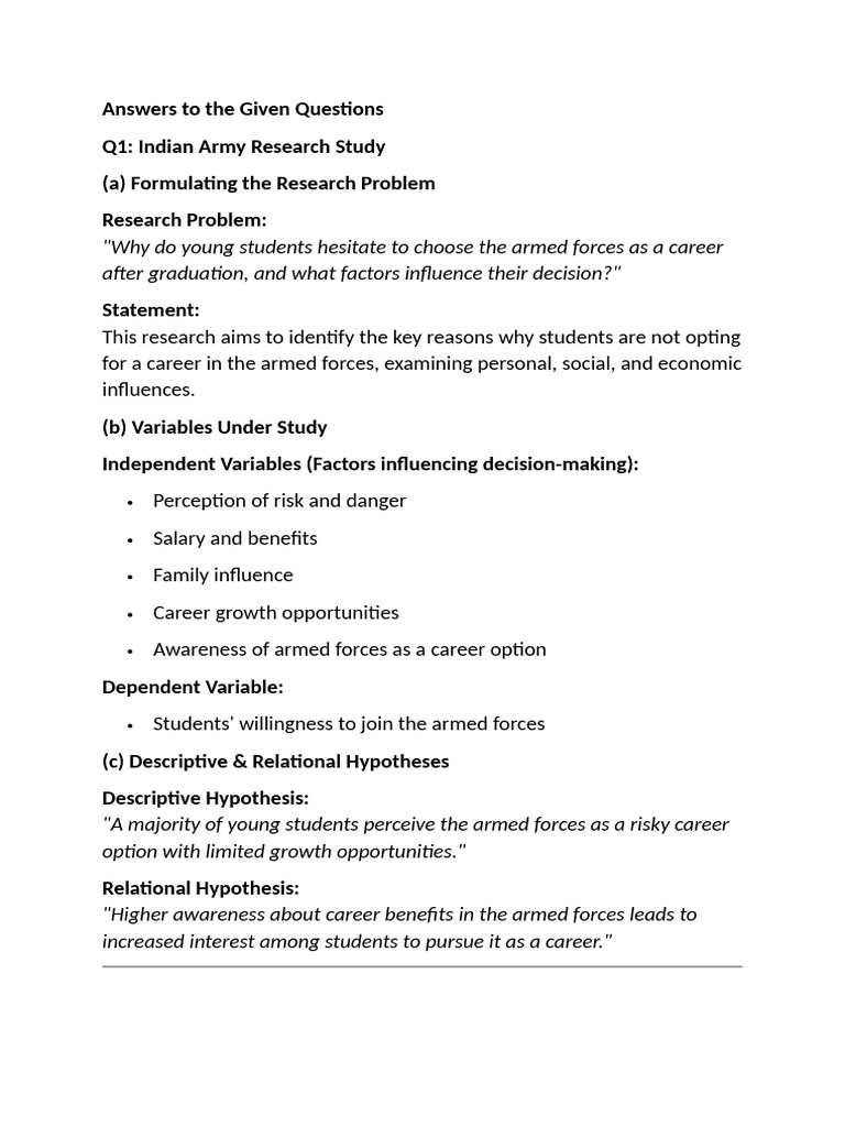 BRM Unit 1 Practice Queations | PDF | Tourism | Hypothesis