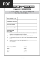 SHG Loan Application Form Template | PDF | Loans | Banks